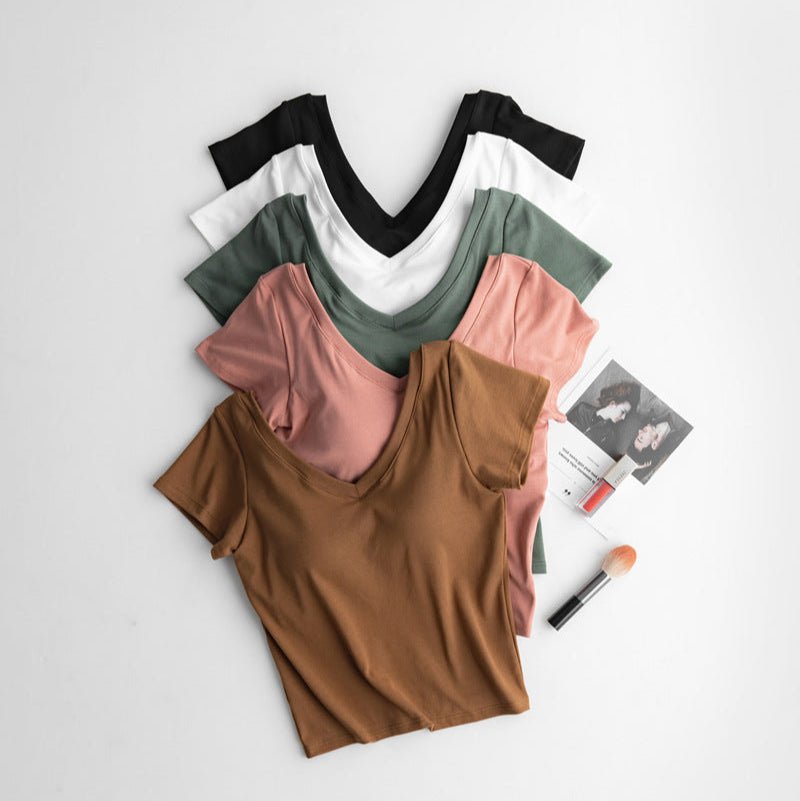 Barely Basic Built-In Bra Tee – The Soft Statement Staple
