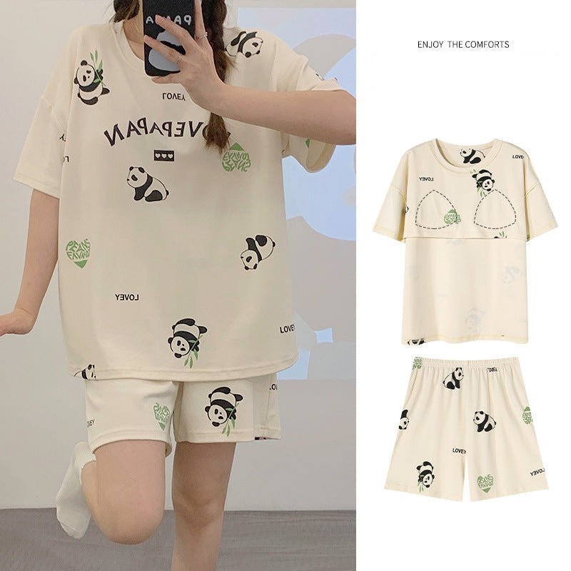 Panda Print Padded Pajama Set – Cute Meets Comfort
